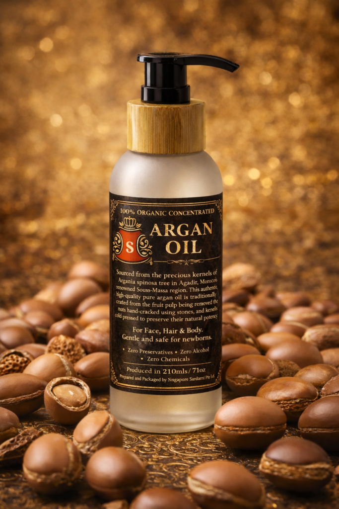 100% Organic Argan Oil - Singapore Sardarni